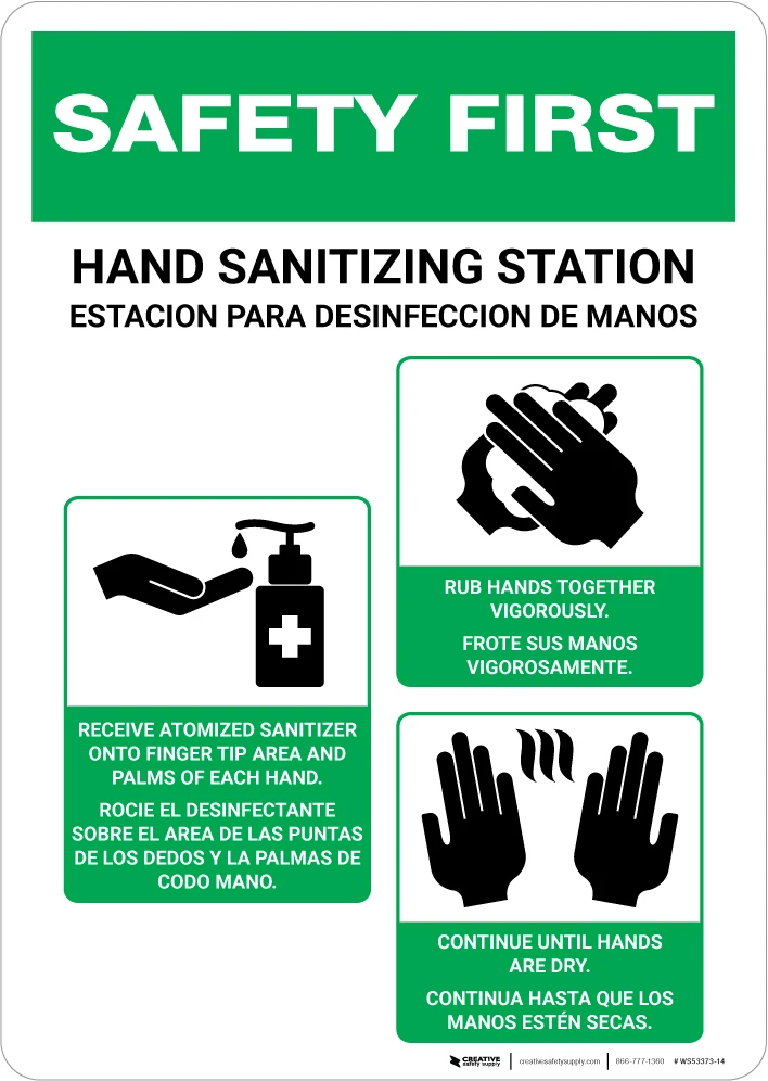 Hand Sanitizer Signs | Creative Safety Supply