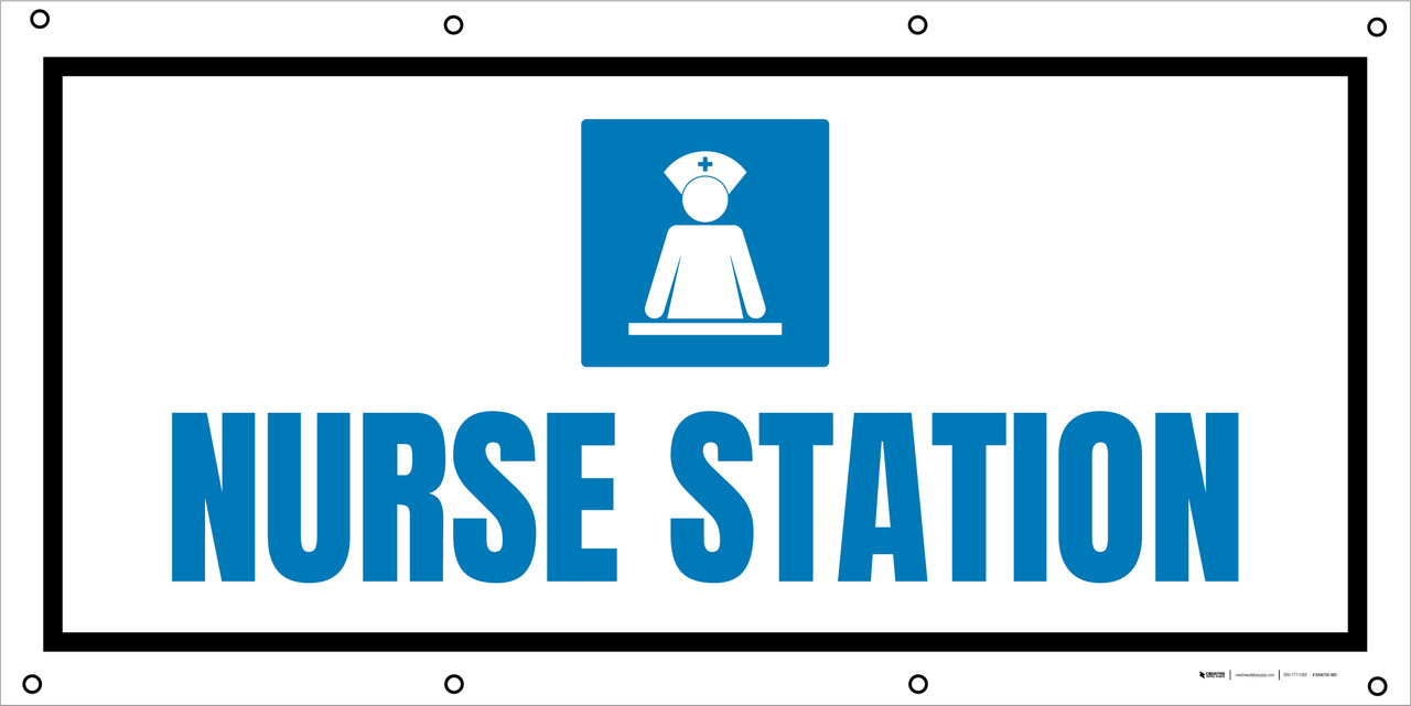 Nurse Station with Icon - Banner | Creative Safety Supply