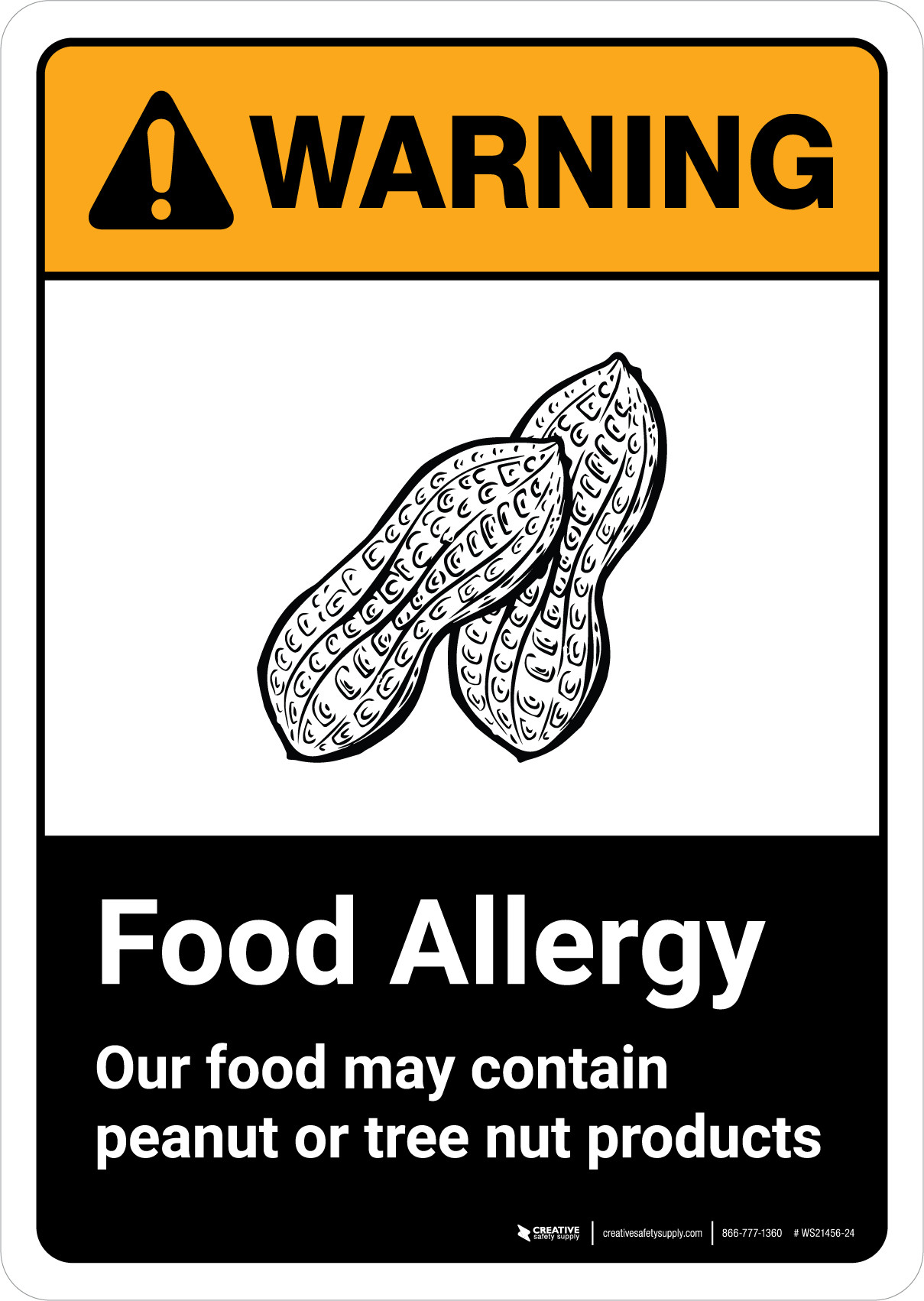 Warning: Food Allergy Our Food May Contain Peanut Tree Nut Products ...