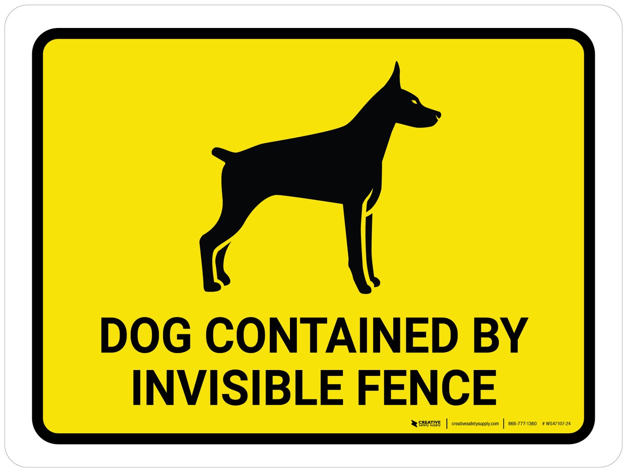 Dog Signs (Curb Your Dog, Beware of Dog Signs) | Creative Safety Supply