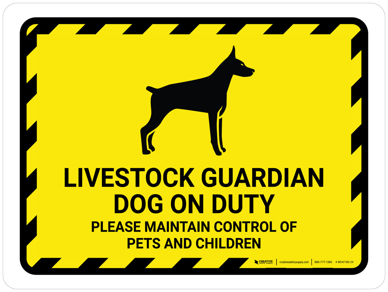 Livestock Guardian Dog On Duty - Please Maintain Control Of Pets And ...