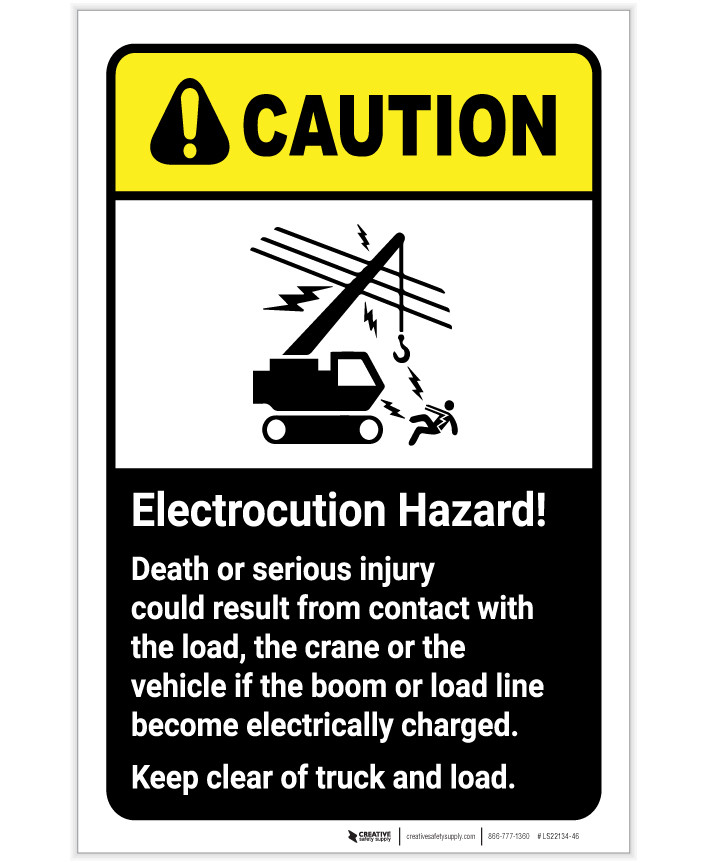 Caution: Electrocution Hazard Keep Clear Death or Injury Could Result ...