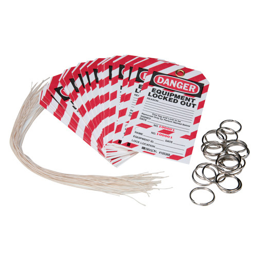 Lockout Tag w/ Detachable Key Stub (25-pack) | Creative Safety Supply