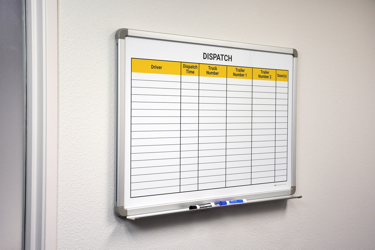 Dispatch Whiteboard | Creative Safety Supply