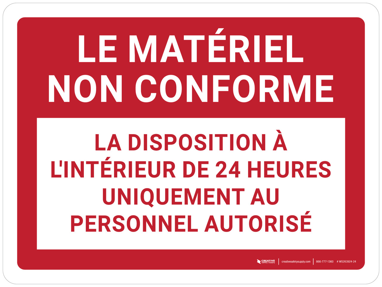 Le Matériel Non Conforme (Non-Conforming Material) Landscape French ...