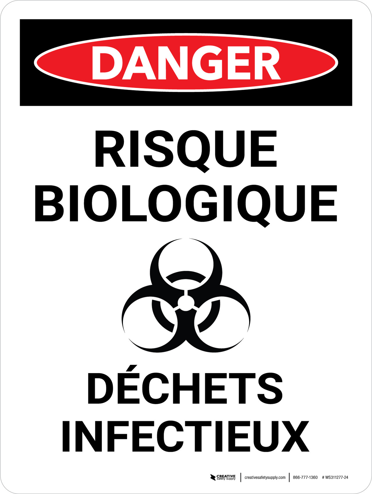 Danger: Risque Biologique Des Déchets Infectieux (Danger: Biohazard ...