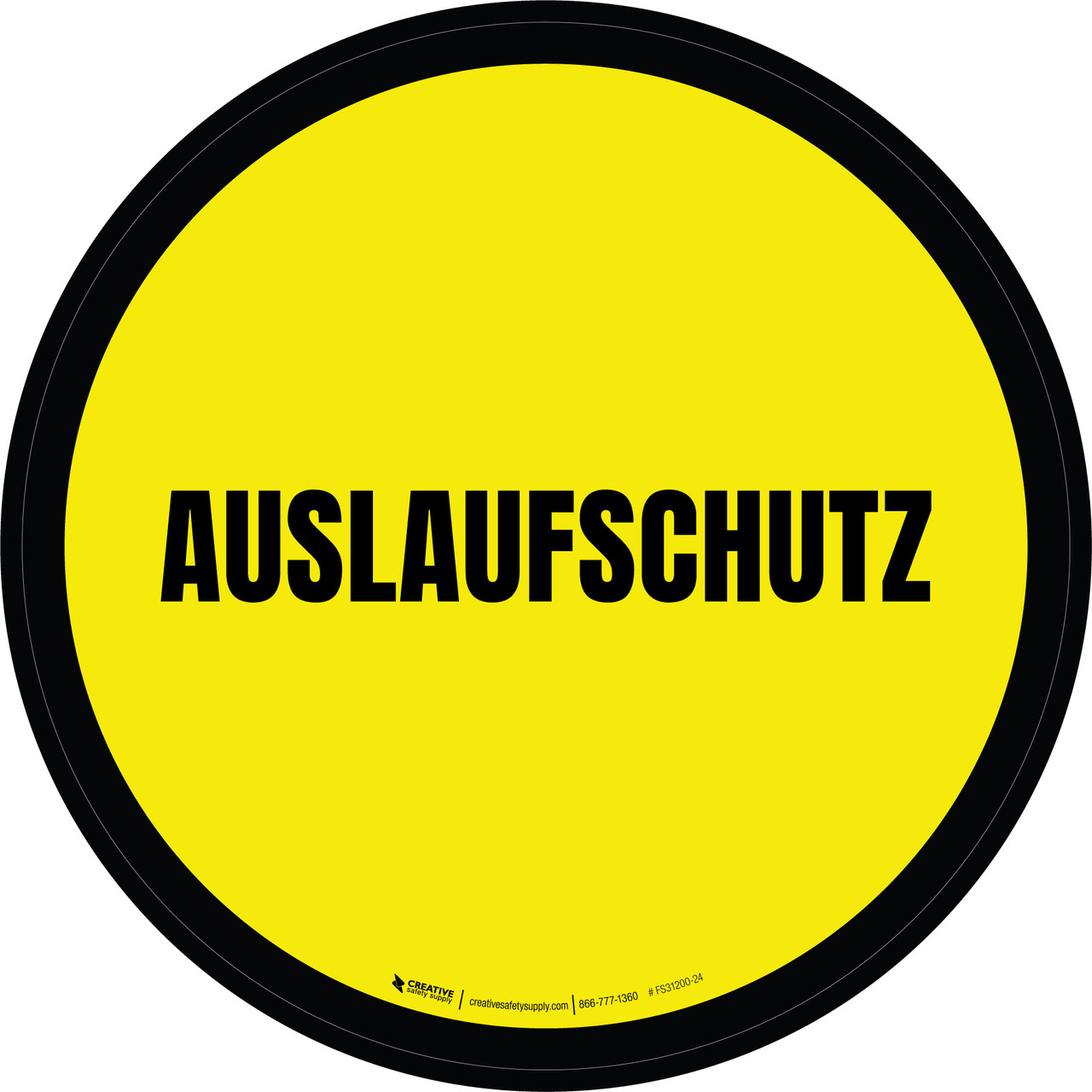 Auslaufschutzset (Spill Containment Kit) Circular German - Floor Sign
