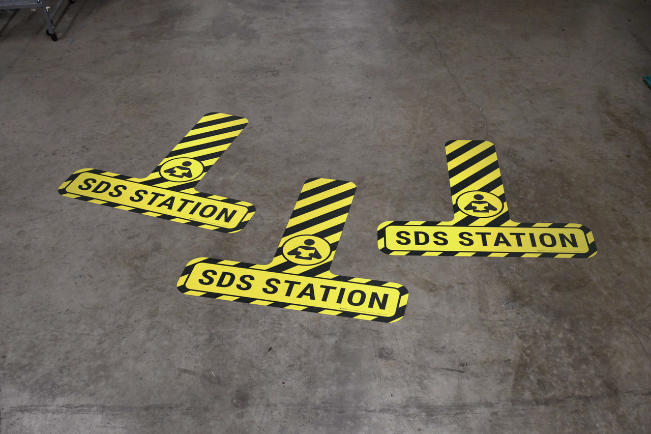 SDS Station - Floor Sign T's | Creative Safety Supply