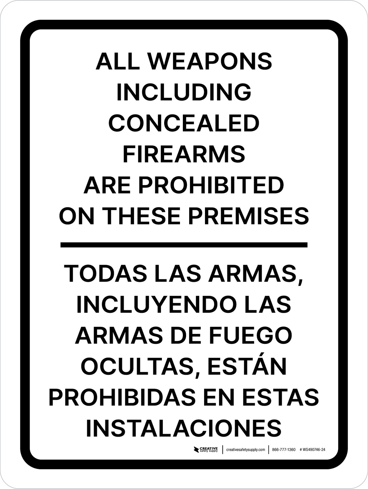 All Weapons Including Concealed Firearms Are Prohibited On These ...