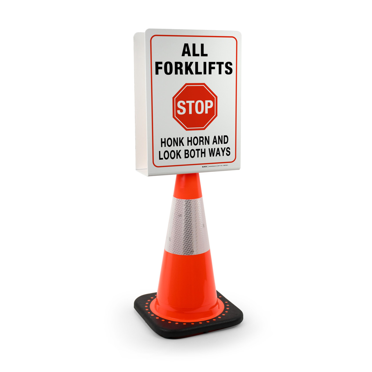 All Forklifts STOP - Honk Horn and Look Both Ways Portrait - Double ...