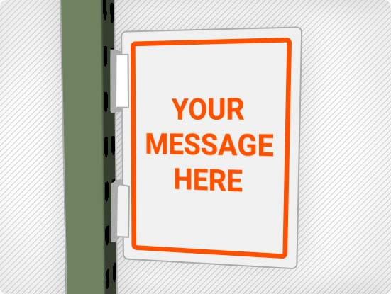 Custom Rack Mounted Sign - Creative Safety Supply