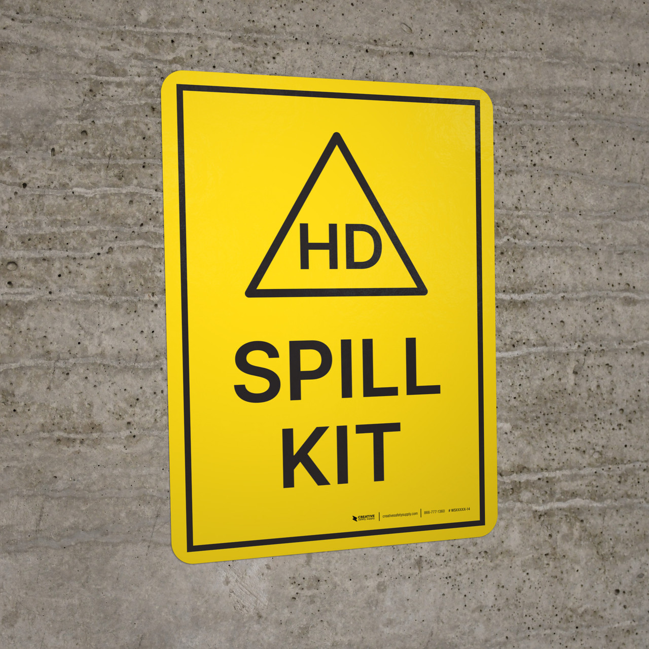 Hazardous Drugs Spill Kit Portrait - Wall Sign | Creative Safety Supply