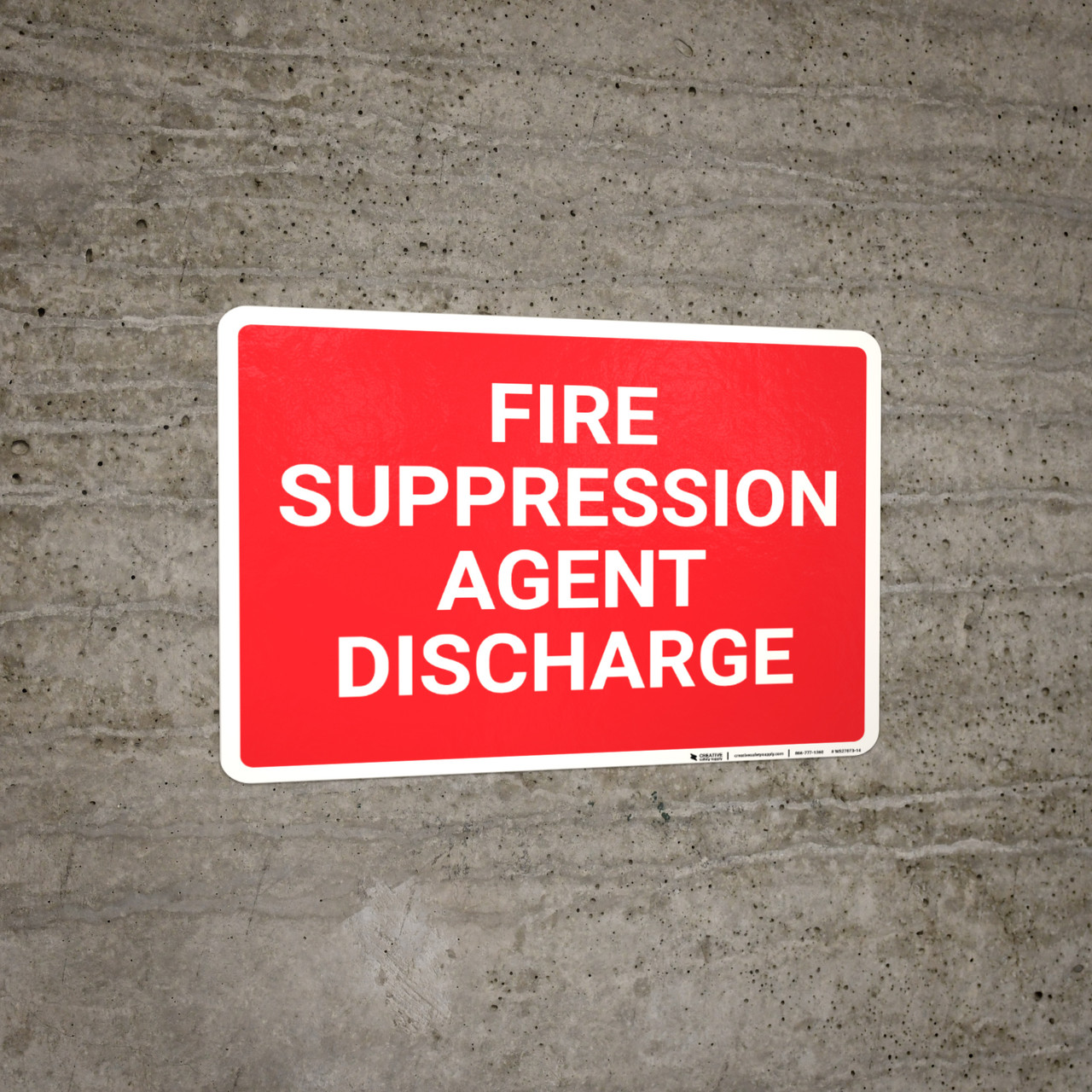 Fire Suppression Agent Discharge Landscape - Wall Sign | Creative ...