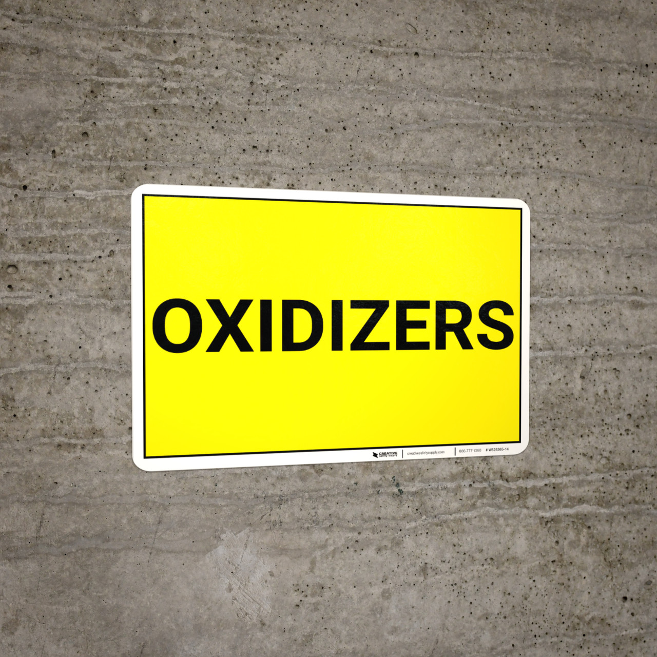Oxidizers Landscape - Wall Sign | Creative Safety Supply