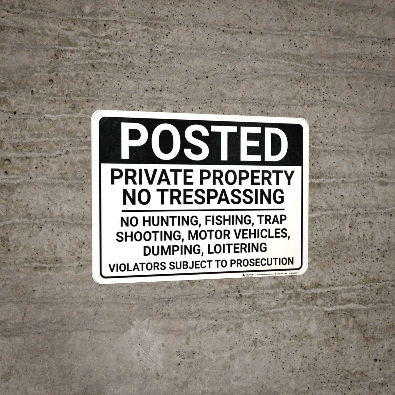 Posted Private Property No Trespassing Violators Subject To Prosecution ...