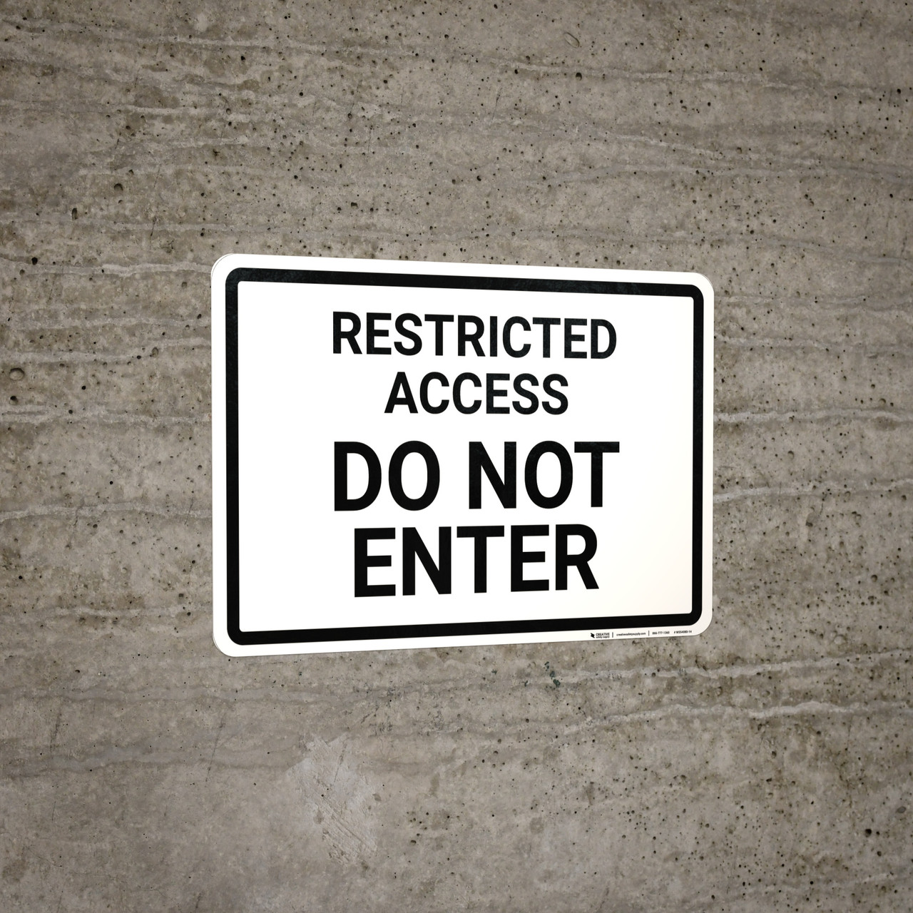 Restricted Access Do Not Enter Sign Landscape - Wall Sign | Creative ...