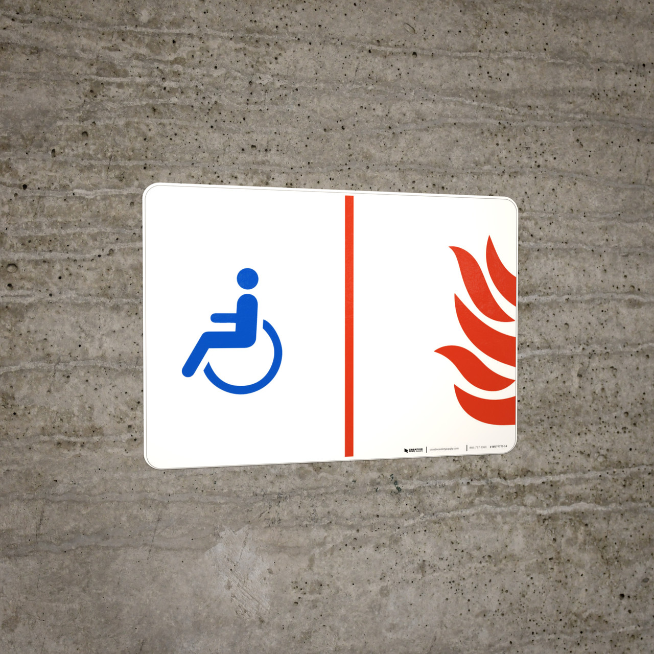 Area Of Refuge NFPA Landscape - Wall Sign