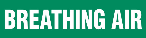 Breathing Air Pipe Marking Wrap