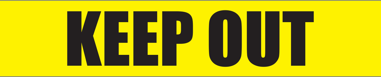 Keep Out - Inline Printed Floor Marking Tape | Creative Safety Supply
