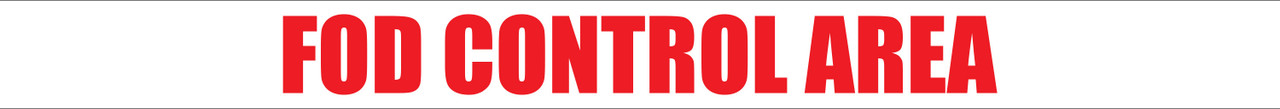 FOD Control Area - Inline Printed Floor Marking Tape