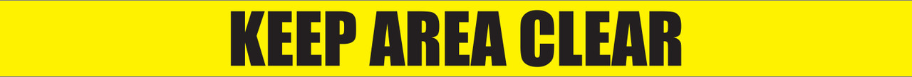 Keep Area Clear - Inline Printed Floor Marking Tape