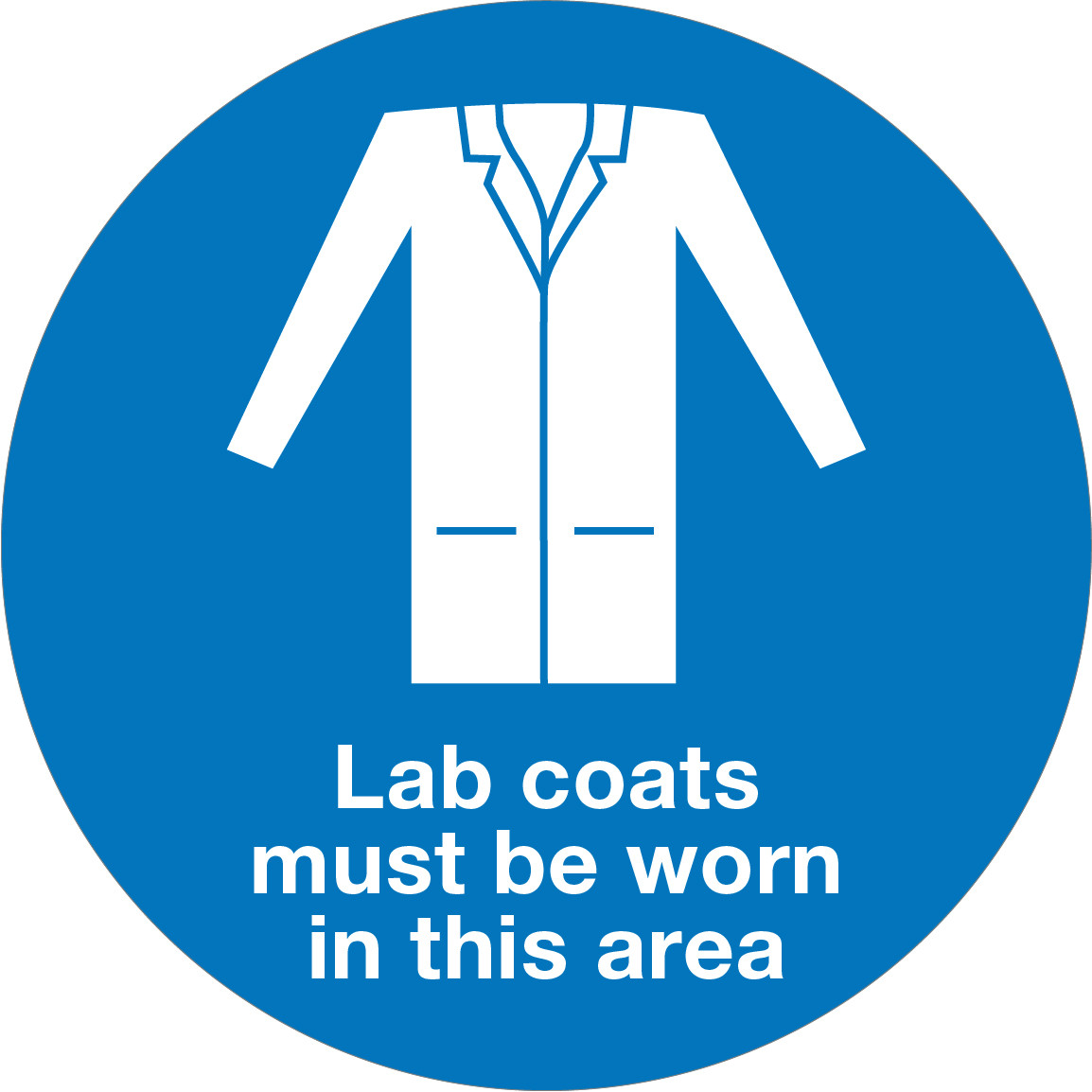 Lab Coats Must Be Worn Floor Sign | Creative Safety Supply