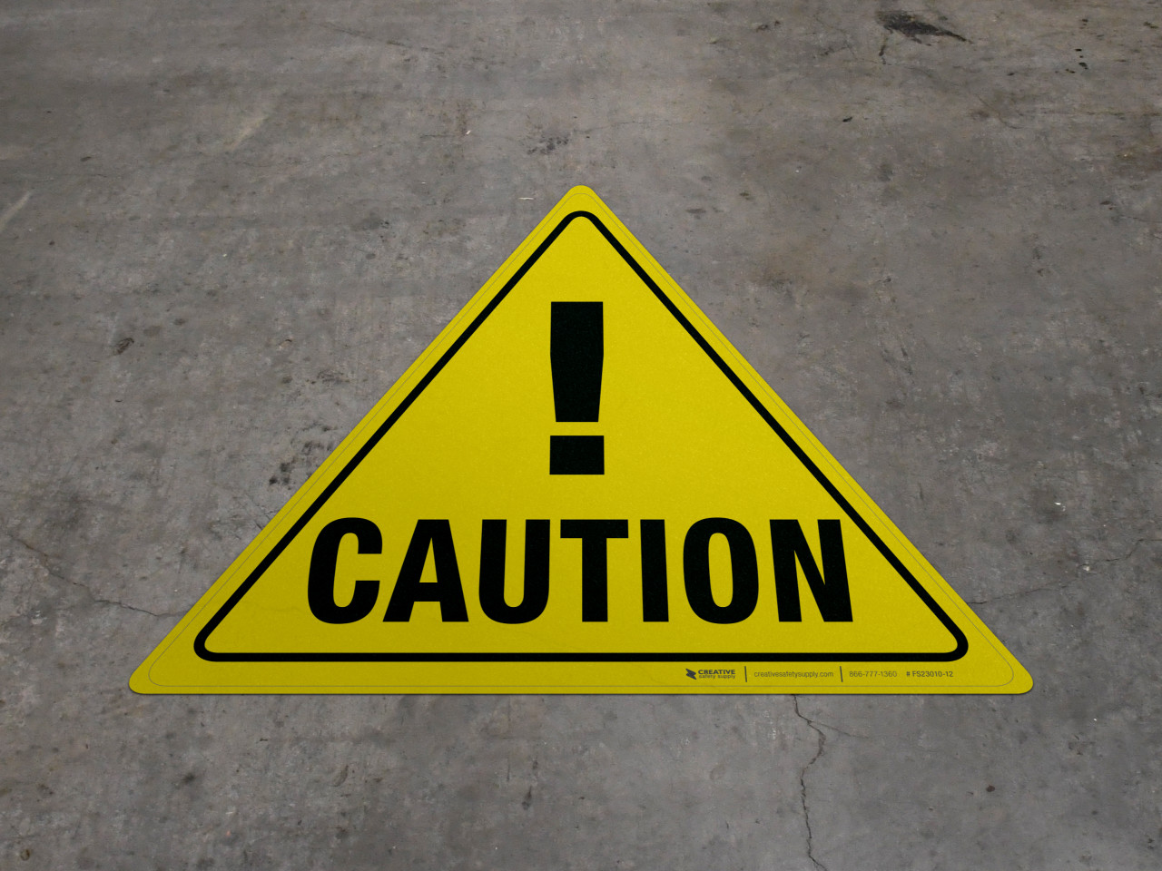 Caution Yield Floor Sign | Creative Safety Supply