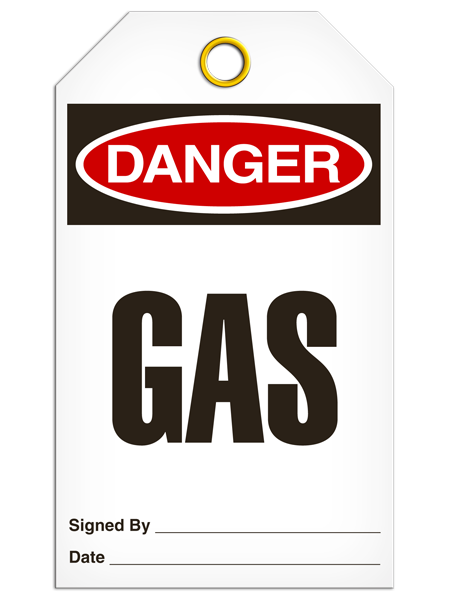 Danger Gas Tags