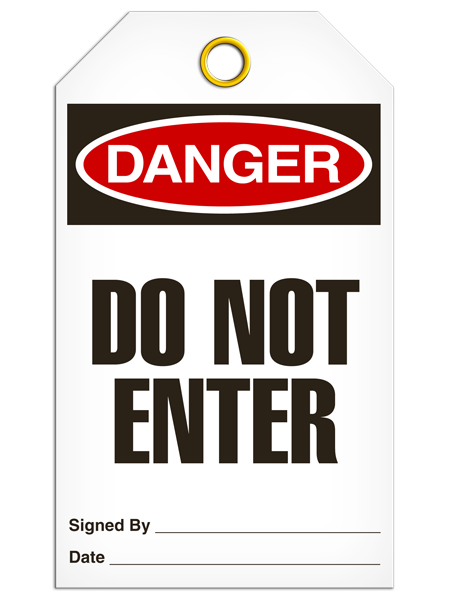 Danger Do Not Enter Tags | Creative Safety Supply