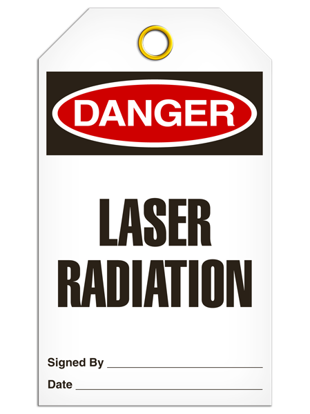 Danger Laser Rad Tags | Creative Safety Supply