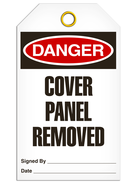 Danger Cover Panel Tags | Creative Safety Supply