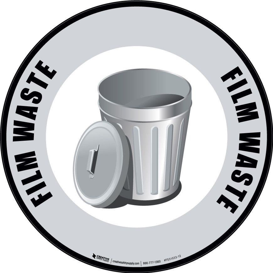 Film Waste Floor Sign