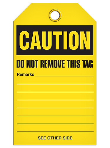 Caution Do Not Touch Tags | Creative Safety Supply
