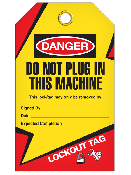 Lockout Do Not Plug Tags