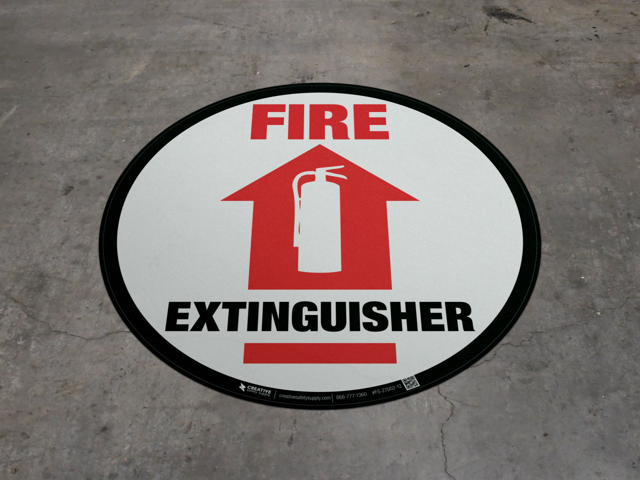 Fire Extinguisher - Floor Sign