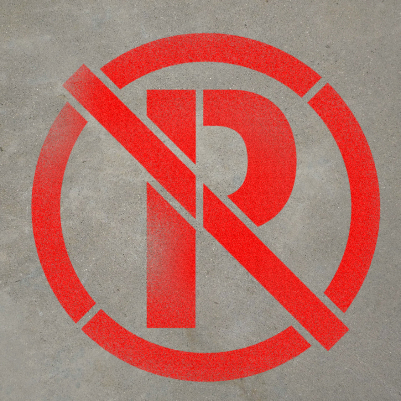 Toxic Waste Symbol Stencil