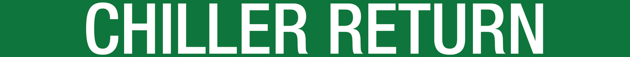 Chiller Return Pipe Label
