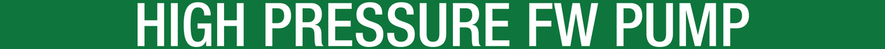 High Pressure Fw Pump Pipe Label