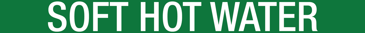 Soft Hot Water Pipe Label