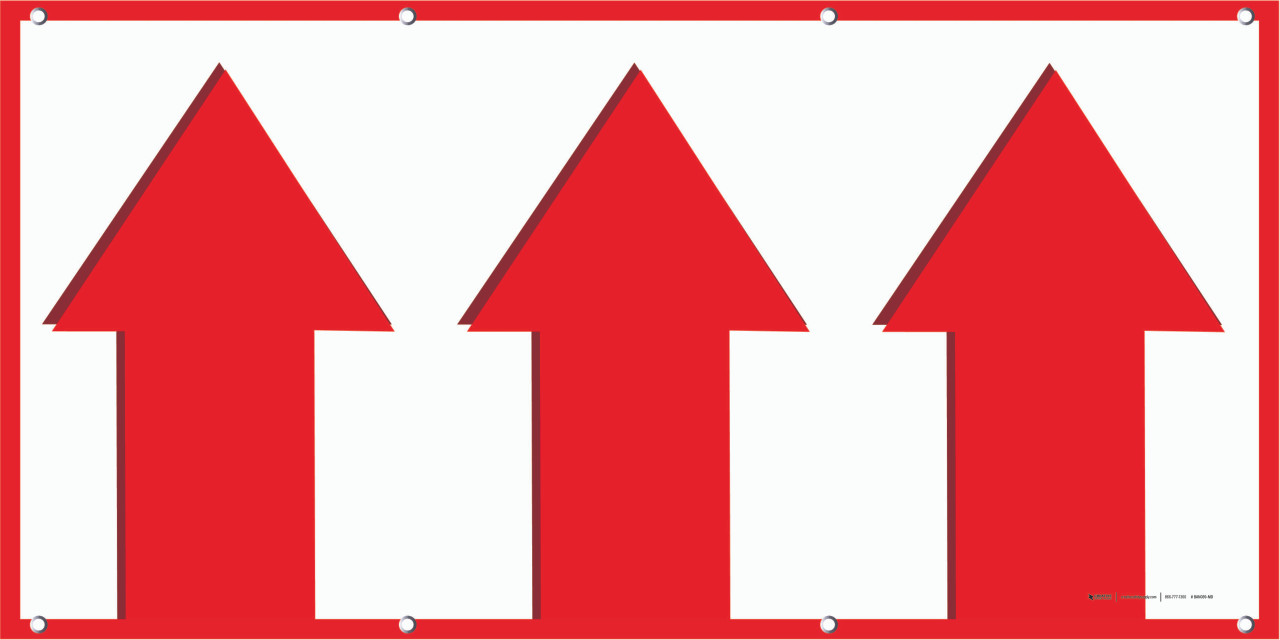 Giant Up Arrow Banner | Creative Safety Supply