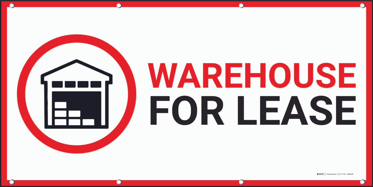 Warehouse For Lease Banner
