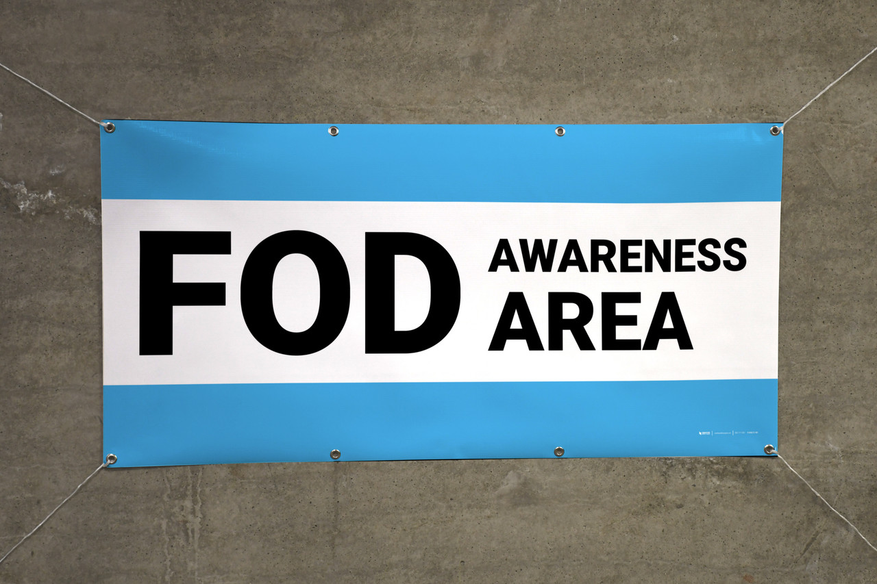 FOD Awareness Area Type A Banner | Creative Safety Supply