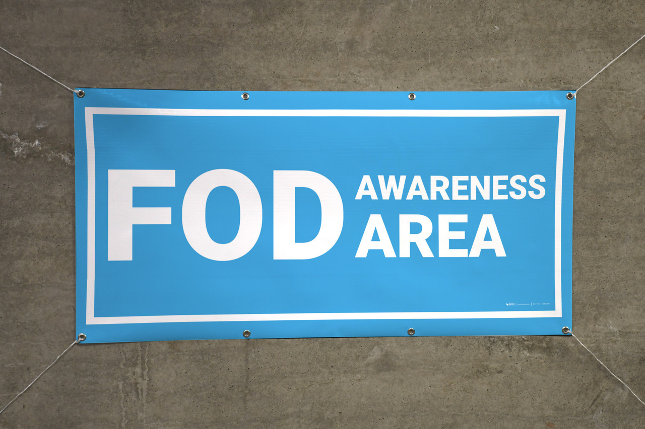 FOD Awareness Area Type B Banner | Creative Safety Supply
