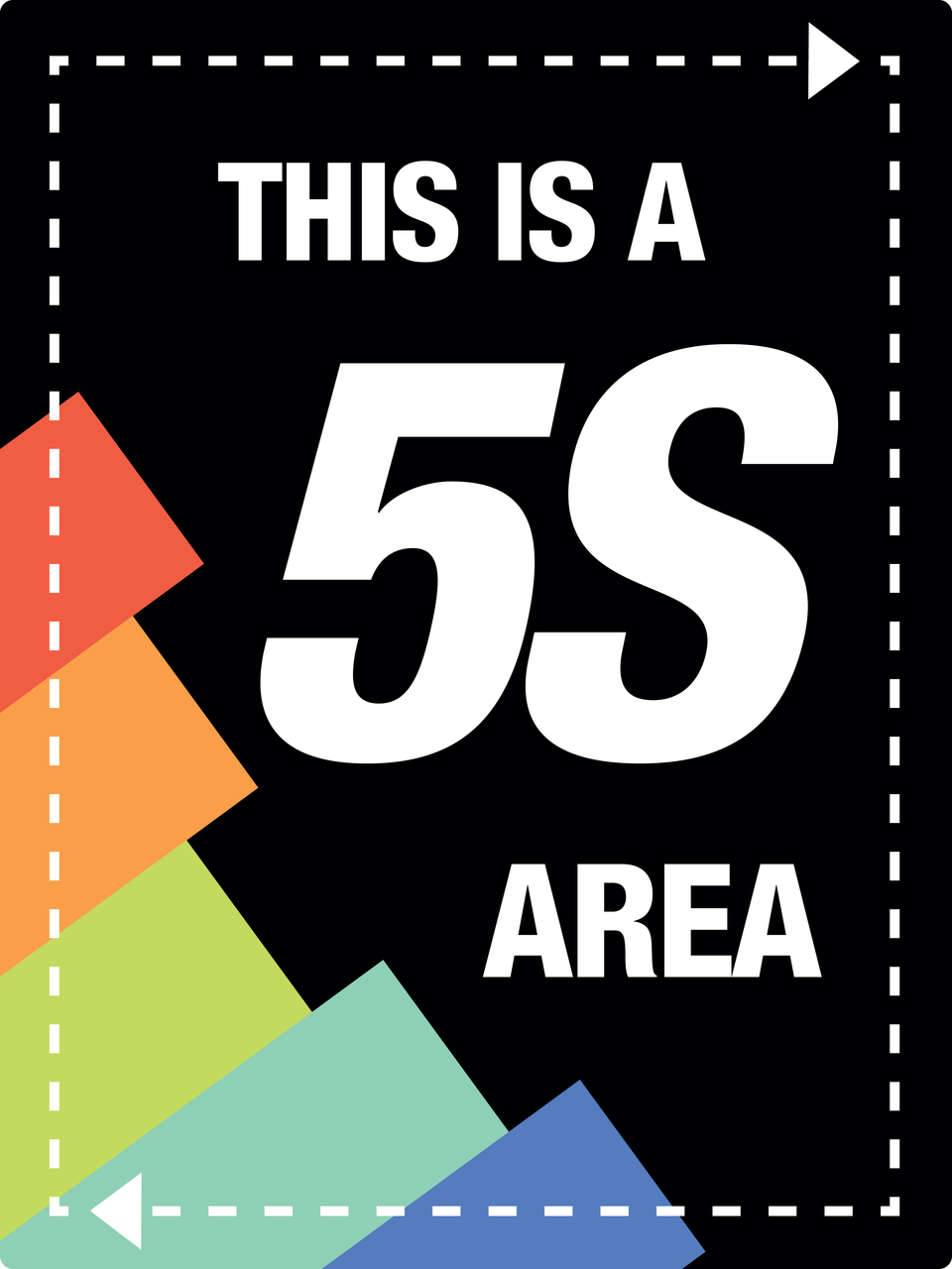 Large 5S Area Wall Sign | Creative Safety Supply