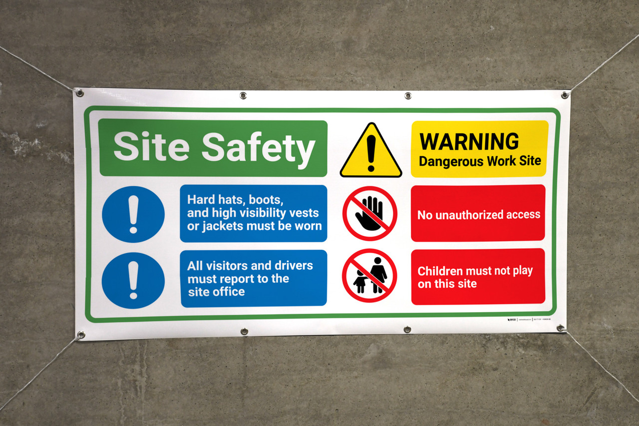 Site Safety Banner | Creative Safety Supply