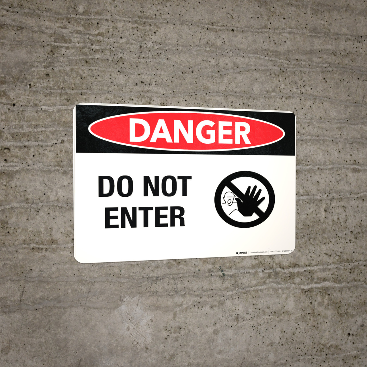 Danger Do Not Enter - Stop Hand