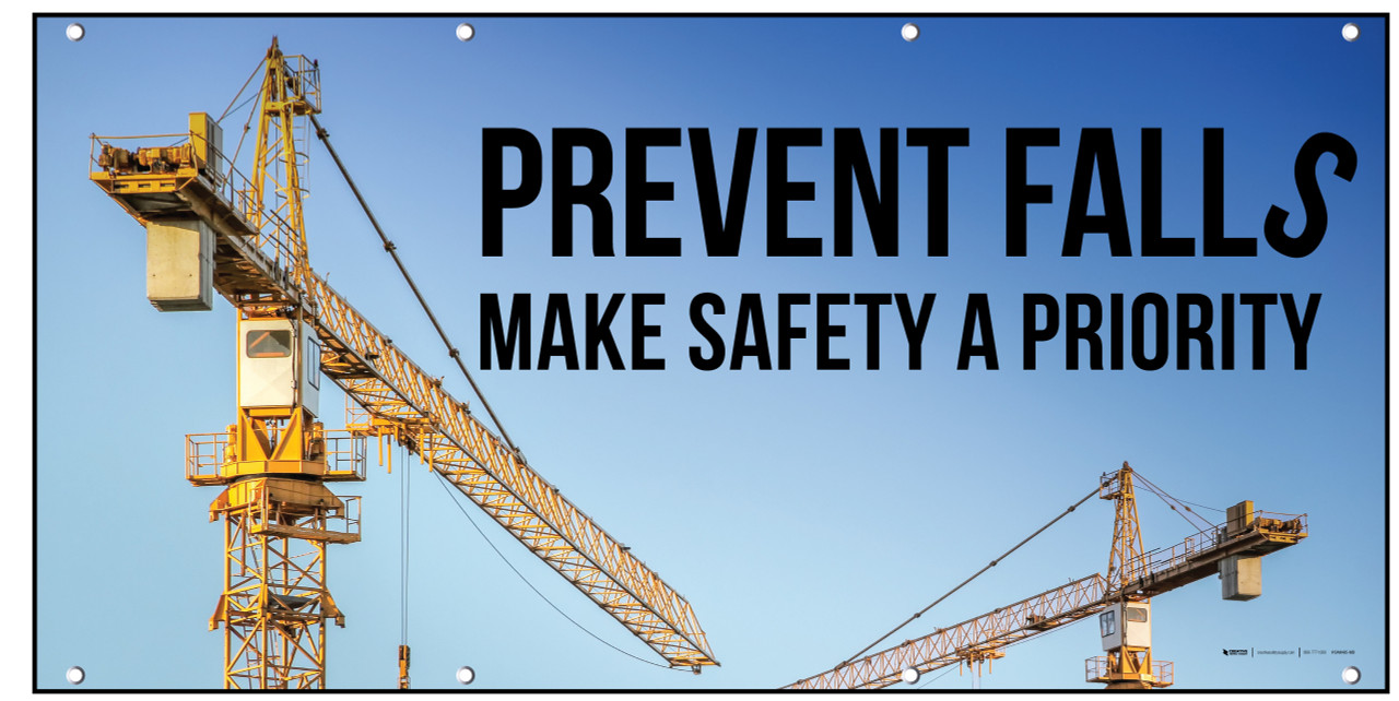 Prevent Falls Make Safety A Priority Image Background Banner | Creative ...