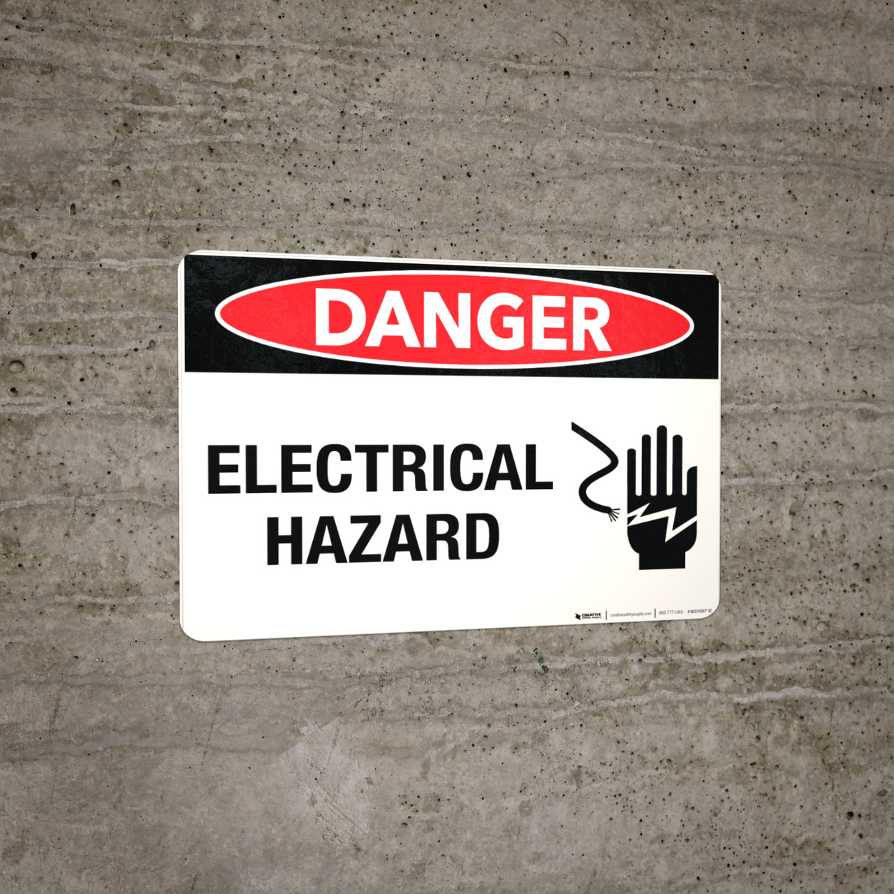 Danger Electrical Hazard Wall Sign | Creative Safety Supply