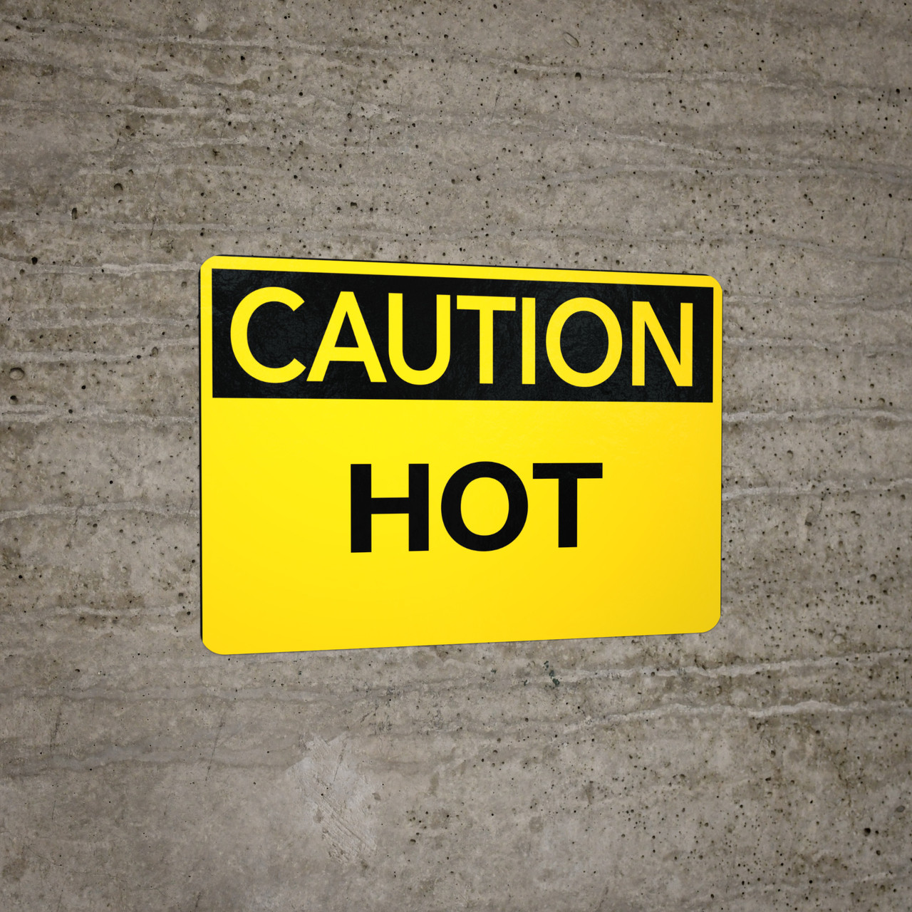 Caution Hot Wall Sign
