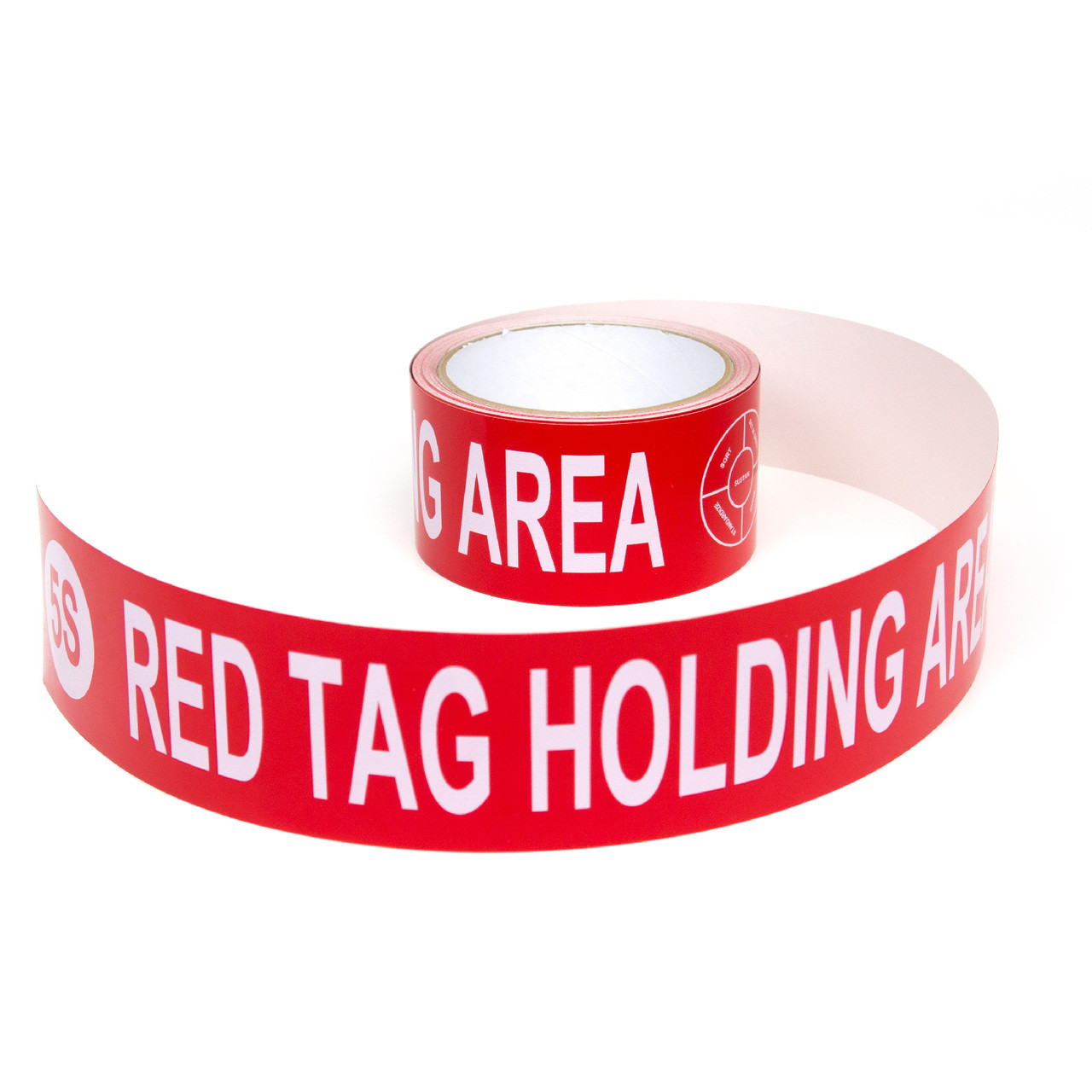 5S Red Tag Holding Area Pre-Printed Floor Tape